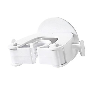 ZlxJJYY Modern Wall Mounted Mop Holder - Stylish Broom Hanger for Bathroom, Laundry Room, Kitchen, Closet - No Drill Installation, ABS Material - Space Saving Organizer