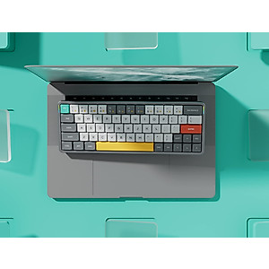 nuphy Air60 Portable Wireless Keyboard, 60% Low Profile Mechanical Keyboard, Supports Bluetooth 5.0, 2.4G and Wired Connection, Compatible with Windows and Mac OS Systems-Gateron Red Switch