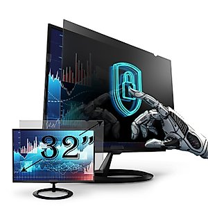 Privacy Screen Filter for 32 Inches (Monitor Screen Measured Diagonally) Desktop Computer Monitor with Aspect Ratio 16:09. Screen Protector Size is 27.87 inch Width x 15.66 inch Height