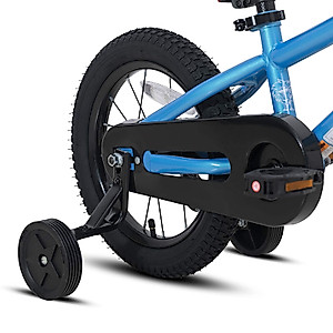 JOYSTAR 14 Inch Kids Bike for 3 4 5 Years Boys Girls Gifts Children Bicycle with Training Wheels Coater Brake BMX Style Blue