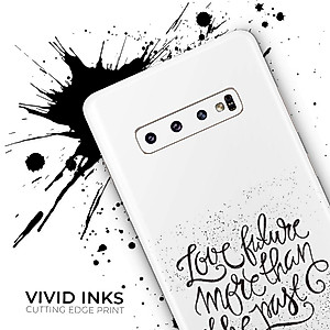 DesignSkinz Love Future More Than The Past Protective Vinyl Decal Wrap Skin Cover Compatible with The Samsung Galaxy S20 (Screen Trim & Back Glass Skin)