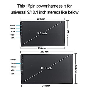 16pin Car Radio Stereo Power Retrofit Harness for Suzuki Grand Vitara Swift SX4 Acura/Suzuki/Honda Accord OdysseyVehicles with Radio Antenna Adapter