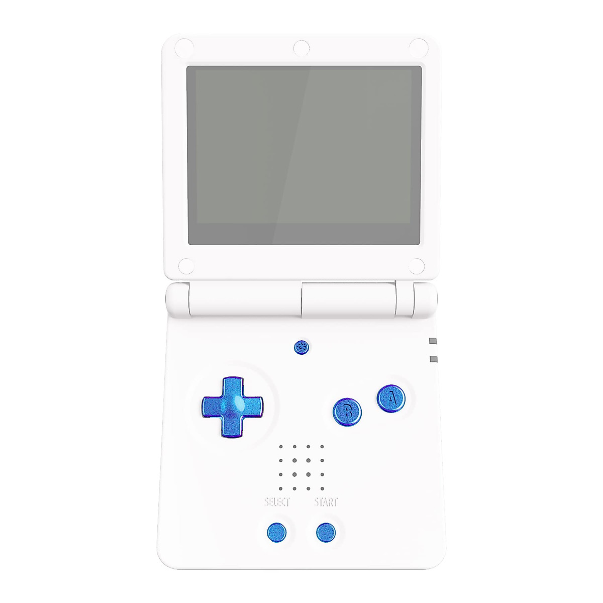 eXtremeRate Chameleon Purple Blue Glossy Custom Full Set Buttons for Gameboy Advance SP, Replacement A B L R Button Power On Off Volume Button D-pad Key for GBA SP Console - Console NOT Included
