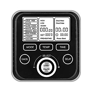 Magnifique 6 Quart Multi Slow Cooker with Two Temperature Probe + Precision Sous-Vide, 8-in-1 to Steam, Bake, Roast, Sear, Sauté, Yogurt Maker, Delay Start Programmable, Stainless Steel