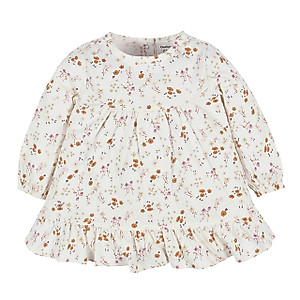 Gerber Baby Girls Toddler 2-piece Long Sleeve Dress & Leggings Set, Pink Floral, 12 Months US