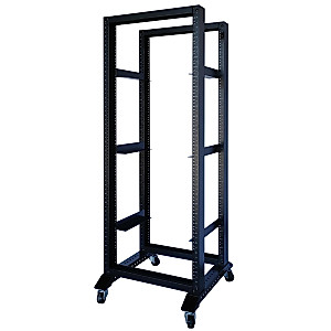RAISING ELECTRONICS 25U Network Data IT Server Rack Series System 19 Inch Open Frame Server Desk Network Rack 1000MM Deep 31inch