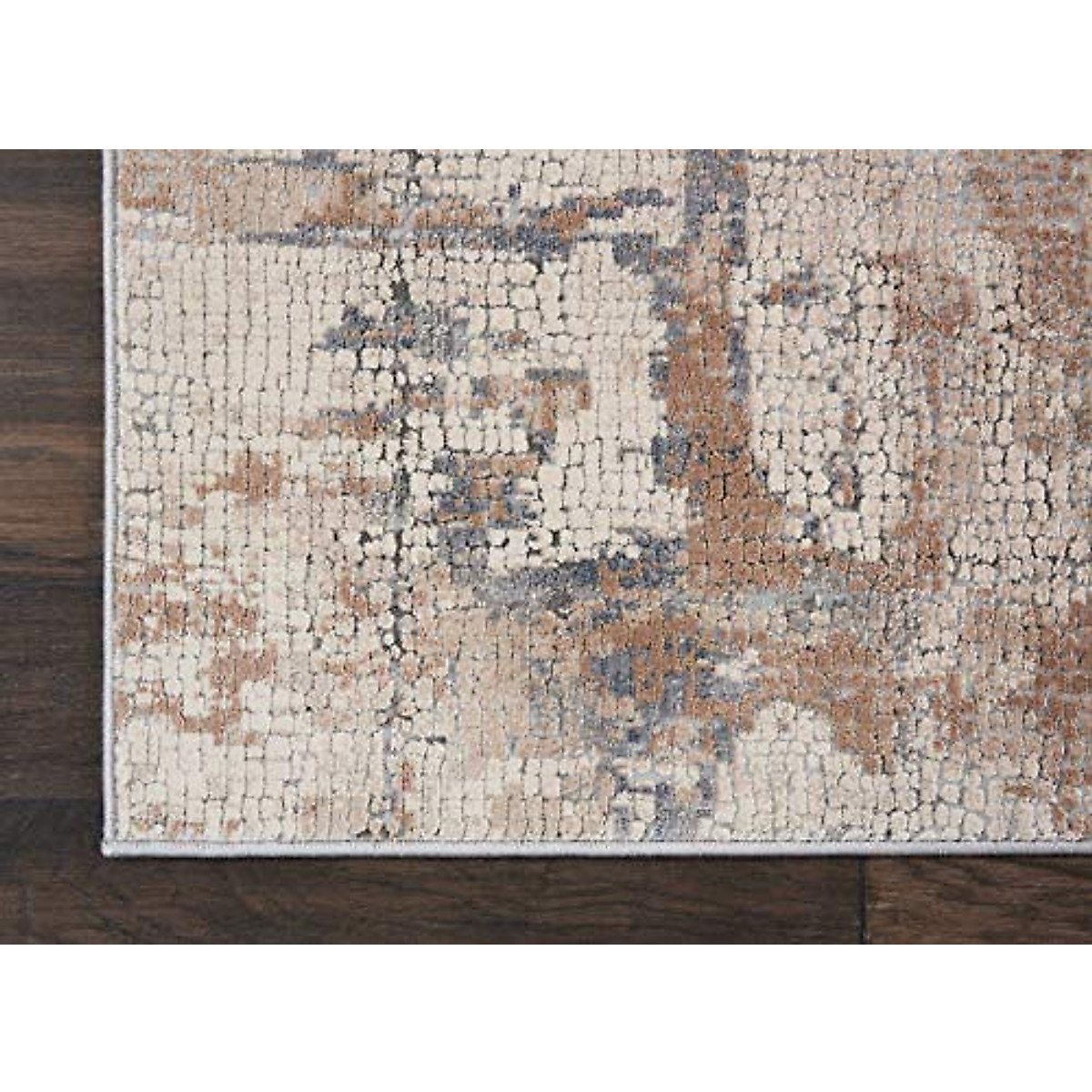 Nourison Rustic Textures Rustic Beige/Grey 9'3" x 12'9" Area -Rug, Easy -Cleaning, Non Shedding, Bed Room, Living Room, Dining Room, Kitchen (9x13)