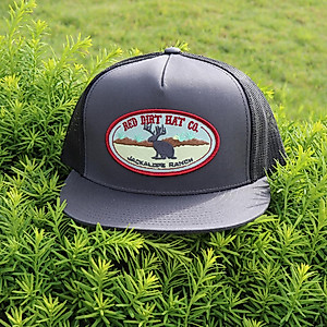 Red Dirt Hat Company Jackalope Adjustable Snapback Hat (US, Alpha, One Size, Charcoal/Grey)