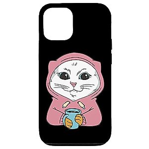 iPhone 13 Pro White Main Coon Cat Outfit For Cat Lover Cats Case