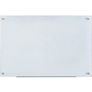 Audio-Visual Direct Magnetic White Glass Dry-Erase Board Set - 23 5/8 x 35 1/2 Inches -