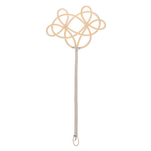JKPOWER Traditional Racket Woven Imitation Rattan Clean Duster Carpet Rug Beater Durable Handmade Carpet Beater