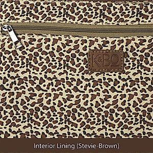 K&Bo Stevie Women’s Studded Chain Crossbody Handbag Purse Brown, Rocker Chic Boho Medium, Converts to Clutch Bag, Lightweight