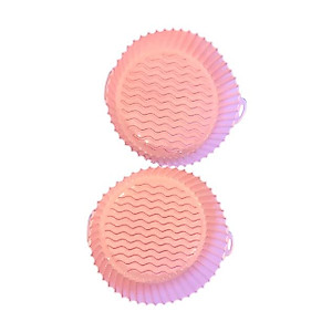 Air Fryer Silicone Basket Liner - Pack of 2 (7.5 & 8.5 inch)