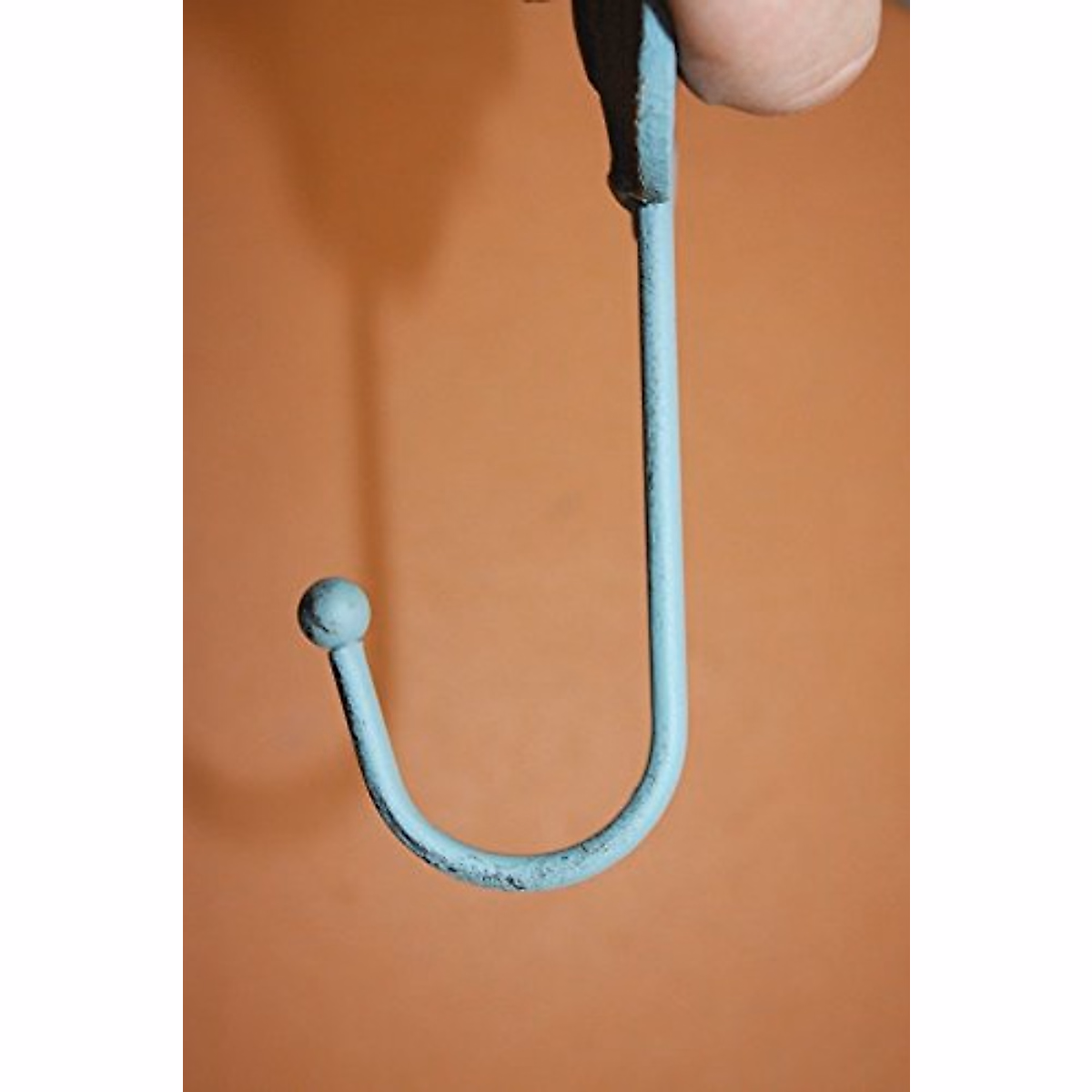 Antique-Look Ocean Theme Bath Towel Hooks Bronze-Look 6 3/4 inch Cast Iron, H-88 Set of 4