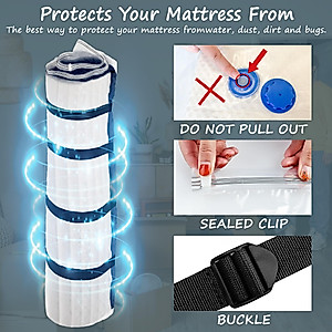 Meersburg Vacuum Storage Bag for Mattress – Vacuum Seal Bag for Memory Foam and Latex - Easy Moving, Shipping and Storage (King/Cal King)