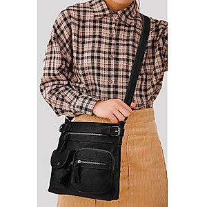 KL928 Purses for Women Small Crossbody Bags Shoulder Handbags, 01-Black