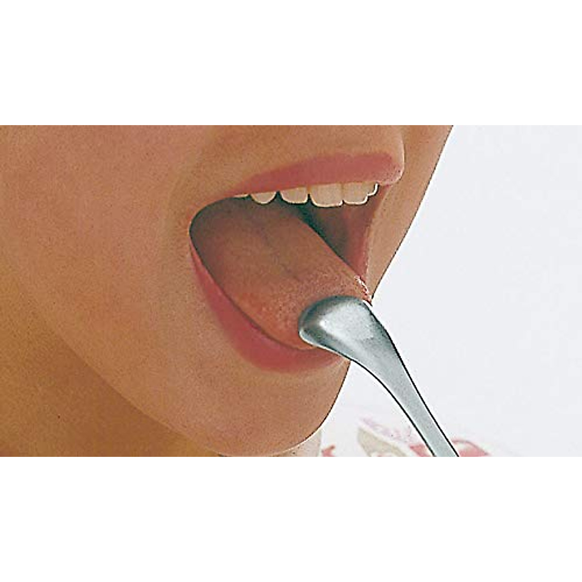 TE to TE KT-31 Pure Titanium Japanese Tongue Cleaner, Moss & Premium II, Matte Peach, Total Length 5.9 inches (150 mm) (Matte Peach)