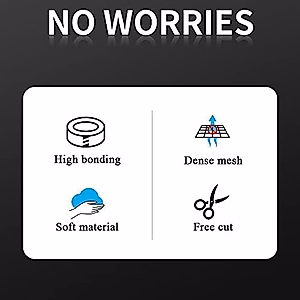 SANKEMU Window Screen Repair Kit 16.5FT 3-Layer Strong Adhesive & Waterproof Tape Fiberglass Covering mesh, Repair for Window Screen and Screen Door tears Holes