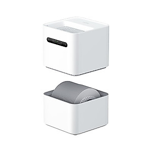 smartmi Evaporative Humidifiers, Cool No Mist Humidifiers for Bedroom, Air Humidifiers for Baby, 4L Top Fill, Self-Cleaning, Quiet, Smart APP Control, Auto Shutoff, Air-drying, Shockproof