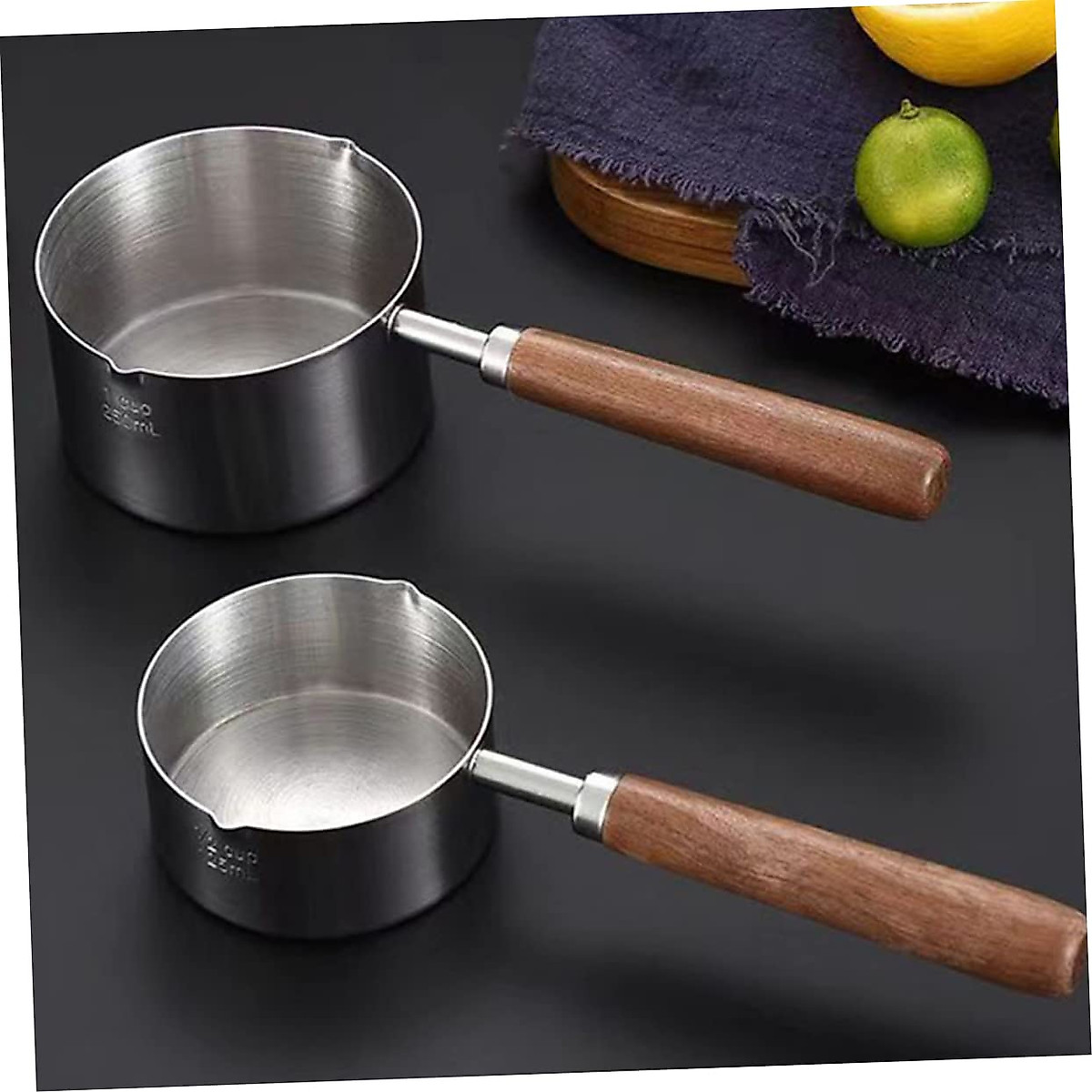 FUNOMOCYA Reusable Small Sauce Boil Container with Handle Random Pattern Kitchen Saucepan for Cooking and Sauces Ideal for Boiling and Heating