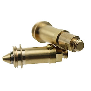 MEETOOT 2pcs Brass Spring Plug/Bounce Valve Basin Waste Easy Pop Up Click Clack Plug Bolt Replacement for Most Sink Barth Tub Basin Drain Stopper, Spring Mechanism