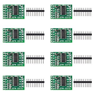 ACEIRMC 8pcs HX711 Weighing Sensor Dual-Channel 24 Bit Precision A/D Module Pressure Sensor for Arduino Raspberry Pi Microcontroller