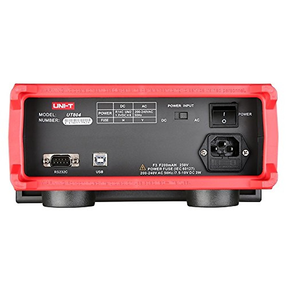 UNI-T UT804 Benchtop True RMS Digital Multimeter Bandwidth 100kHz AC/DC Voltage AC/DC Current Resistance Frequency Capacitance Temperature Diode 39999-count ±(0.025%+5) USB Software, Power: AC 220V