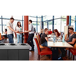 Alpine Industries AdirPro Recycling Center 28 Gallons - Durable Corrugated Plastic Waste/Trash Organizer Ideal for Kitchen Office Hospital (3 Bins)