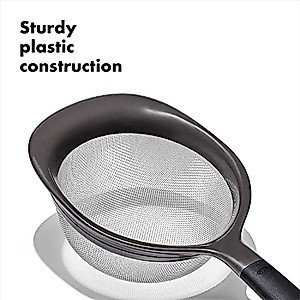 OXO Good Grips 3-Piece Strainer Set, Black