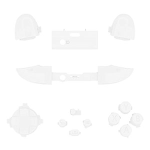 eXtremeRate White Replacement Buttons for Xbox Series S & Xbox Series X Controller, LB RB LT RT Bumpers Triggers D-pad ABXY Start Back Sync Share Keys for Xbox Series X/S Controller