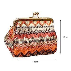 Aktudy Fashion Women Straw Woven Shoulder Bag Summer Beach Vacation Chain Lock Handbags Ladies Crossbody Messenger Bag