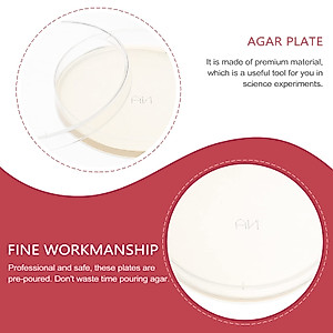 Scicalife 10pcs Plastic Petri Dishes Bioresearch Petri Dish Potato Dextrose Agar Plates Culture Dishes for Mushrooms Science Fair Projects Seeding Biological Themed Party 9cm