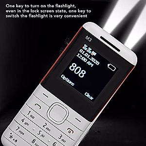 Unlocked Cell Phone for Seniors, 1000mAh Dual SIM Mobile Phone Big Button Cell Phone with Charging Cable and Lanyard, Mini Phone for Elderly Kids