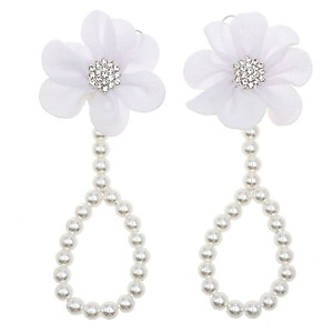Baby Girl Foot Flower Shoes Barefoot Sandals Pearl Chiffon