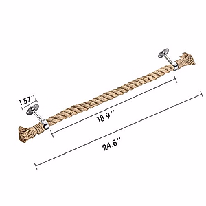 YJ YANJUN Nautical Bathroom Decor - Rope Towel Racks for Bathroom Wall Mounted