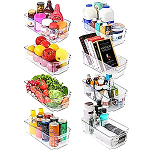 Utopia Home - Fridge Organizer Bins - Set of 8 Refrigerator Organizer Set - Pantry Organizers and Storage - Clear Storage Bins For Fridge Organization and Storage - Home & Kitchen Organization