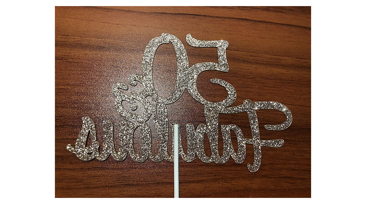 50 and Fabulous Cake Topper for Memorable 50th Birthdays