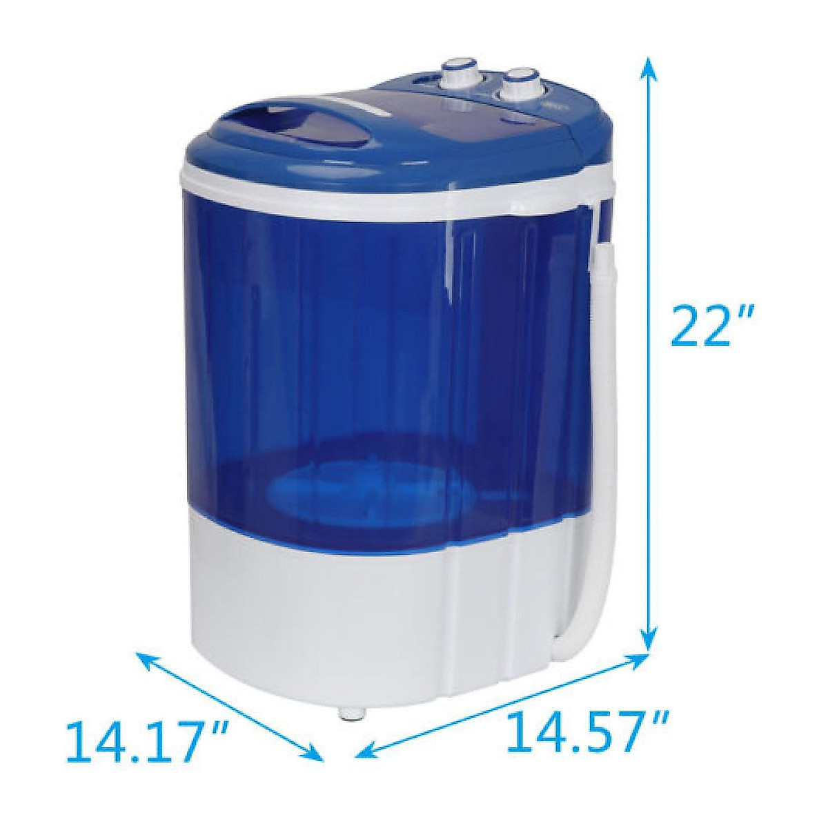 Portable washing machine, Mini Washer,9L upgraded large capacity foldable Washer. Deep cleaning of underwear, baby clothes and other small clothes.Suitable for apartments, dormitories, hotels