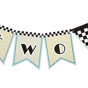 Two Fast Birthday Decorations - Two Fast Banner Racing Car Birthday Party Supplies 2nd Birthday Banner