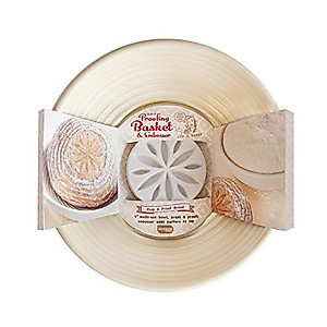 Talisman Designs Decorating Embosser | 9-Inch Warmer Basket | Dough Proofing, Box Bowls | Create, Perfect Crust & Shaped Bread Loaves