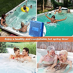 Bilinavy Hot Tub Mineral Sanitizer for Sundance Spas Filter, Silver Ion Mineral Cartridge Last for 4 Months Treats, Cleans and Clarifies