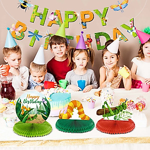 28 Pieces Bugs Party Decorations Spring Bugs Party Banner Bee Ladybugs Party Hanging Hanging Swirls Decor Insect Birthday Honeycomb Centerpieces Decorations for Boys and Girls Birthday Baby Shower