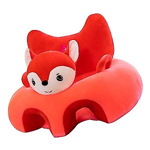 FAMKIT Baby Floor Seat Learn to Sit Lounger Cover Baby Learning Sitting Chair Cover for Infants Toddler (Only Cover, Without Stuffing)