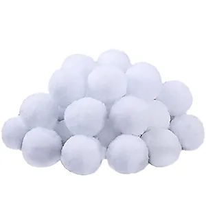 WILLBOND 80 Pcs Pom Pom Balls Craft Pom Poms Balls Fluffy Plush Balls Christmas Costume Hair Balls Christmas Decoration Felt Ball Garland Felt Balls Crafts for DIY (White, 2 Inch)