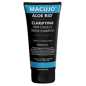 Macujo Aloe Rid Detox Shampoo and Zydot UltraClean Method, Deep Cleans, All Pollutants, Residual Medications, Nicotine, Alcohol, Chlorine, 2nd Hand-Smoke