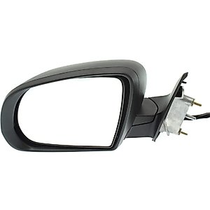 Kool Vue Driver Side Power Non-Heated Mirror for Jeep Cherokee 2014-2018 Manual Fold Without Signal Light, Blind Spot Monitor, Memory, Puddle Lamp & Auto-Dimming Textured