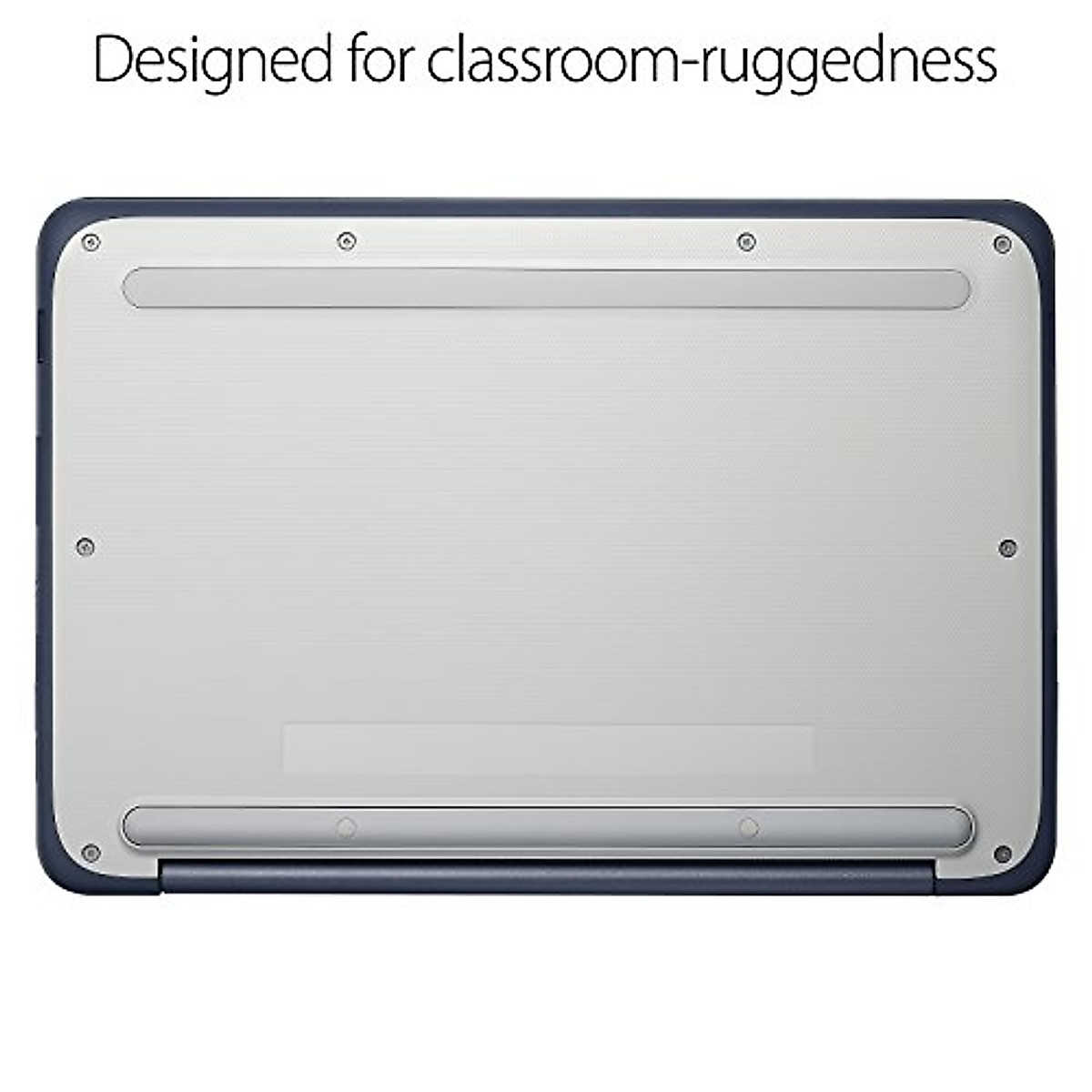 ASUS Chromebook-Laptop- 11.6" Ruggedized and Spill Resistant Design-with 180 Degree-Hinge, Intel N3060 Celeron 4GB DDR3, 32GB eMMC, Chrome OS- C202SA-YS04 Dark Blue