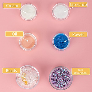 10 Gram Sample Containers with Lids, 10ML Sample Jars, 40 PCS Small Cosmetic Sample Containers for Makeup, Lotion, Eye Shadow, Liquids, Powder, Lip Balms