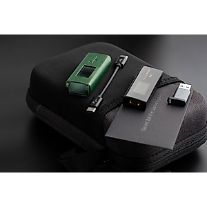 CAYIN RU7 Portable USB DAC/Amp Dongle with 1-Bit Resistive Ladder DAC, DSD64/128/256 Support, OLED Screen, and Included Leather Case