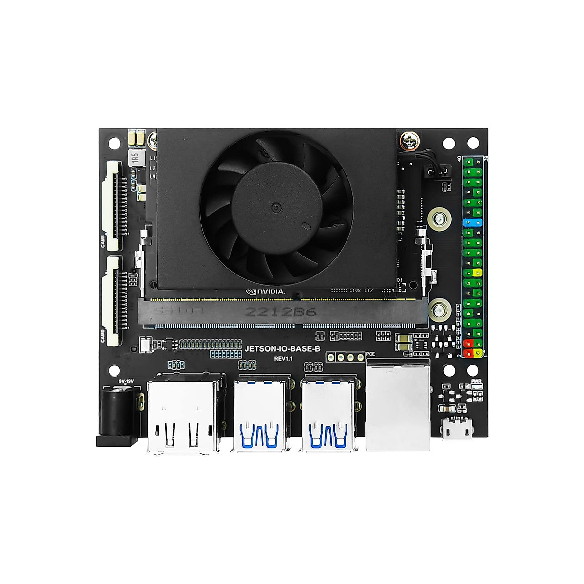 Yahboom Jetson Xavier NX SUB Developer Kit with Network Card Antenna Power Adapter 128G SSD Jetson Xavier NX (eMMC Version) (8G)